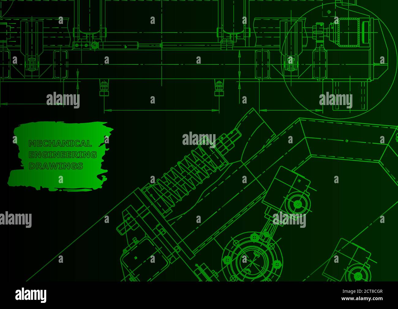 Computer aided design systems. Technical illustrations, backgrounds ...