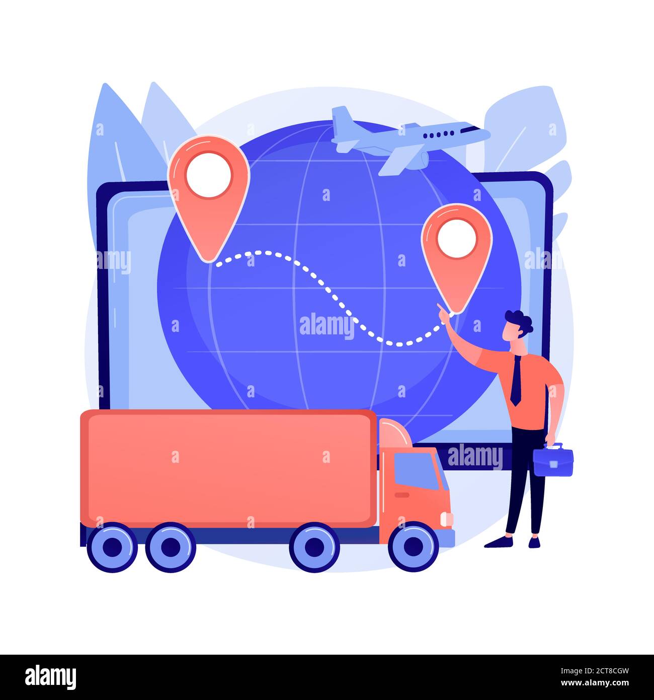 Business logistics abstract concept vector illustration Stock Vector ...