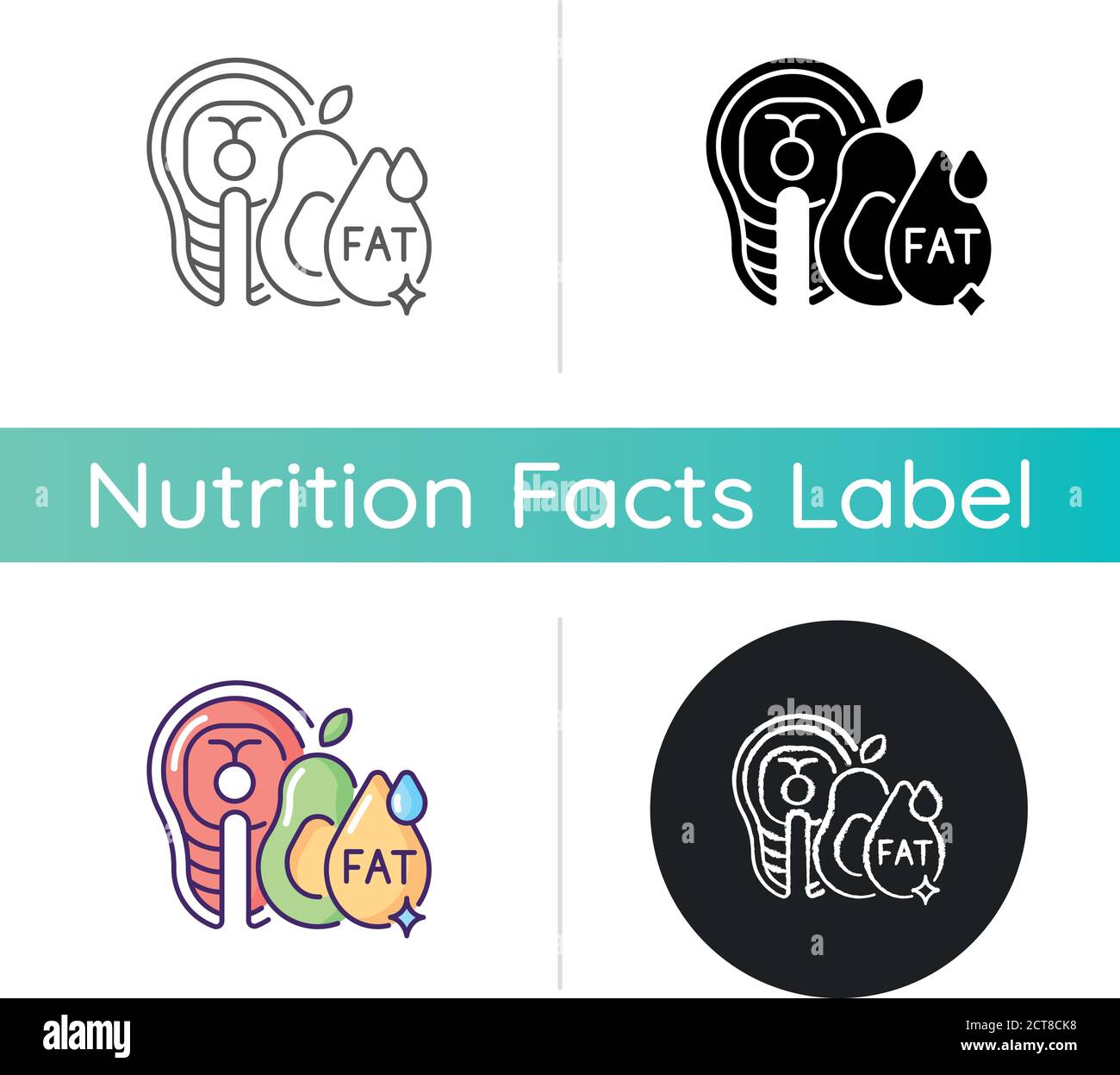 Good fats illustration hi-res stock photography and images - Alamy