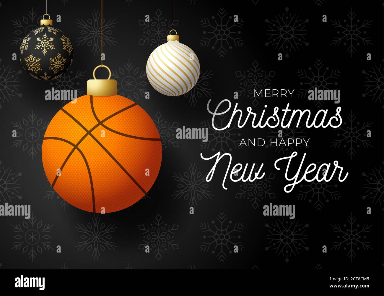 Merry Christmas and Happy New Year luxury Sports greeting card ...