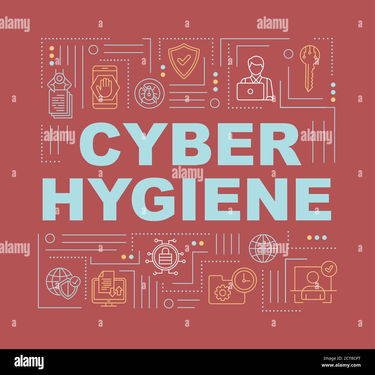Cybersecurity hygiene word concepts banner Stock Vector Image & Art - Alamy