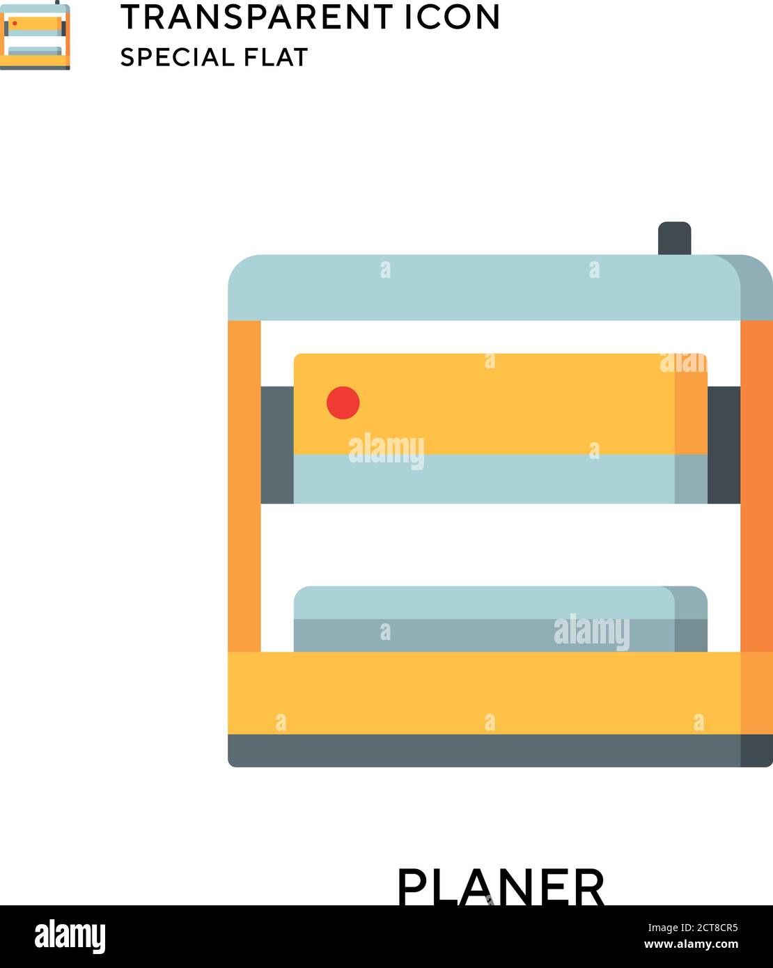 Planer vector icon. Flat style illustration. EPS 10 vector Stock Vector ...