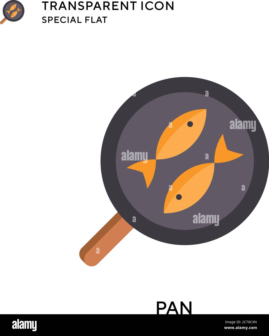 Pan vector icon. Flat style illustration. EPS 10 vector Stock Vector ...