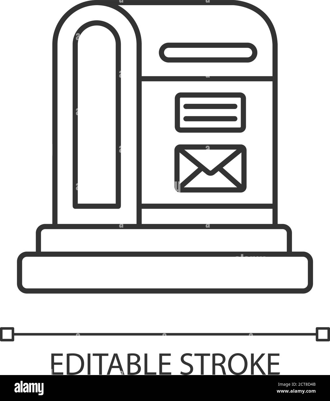 Parcel post linear icon Stock Vector Image & Art - Alamy