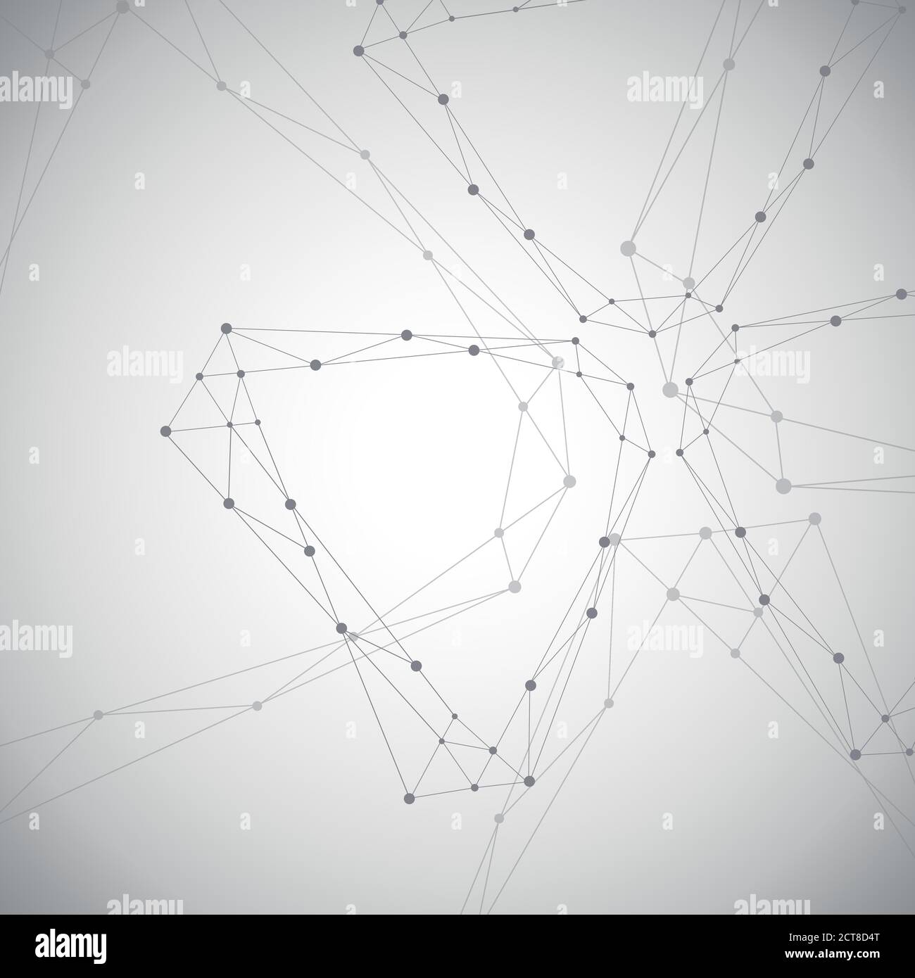 Geometric pattern with connected lines and dots. Vector illustration ...