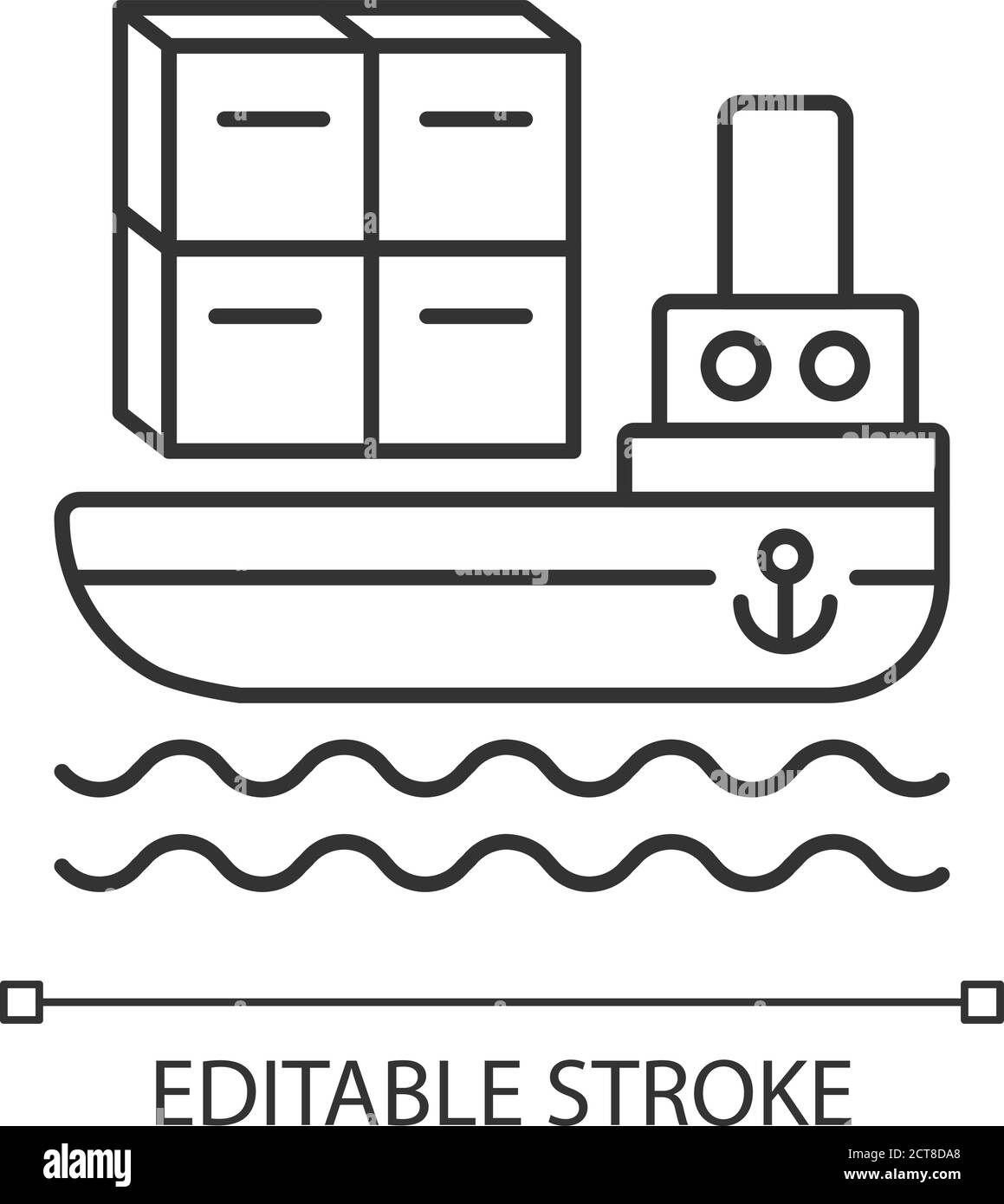 Container cargo shipping sea Black and White Stock Photos & Images - Alamy