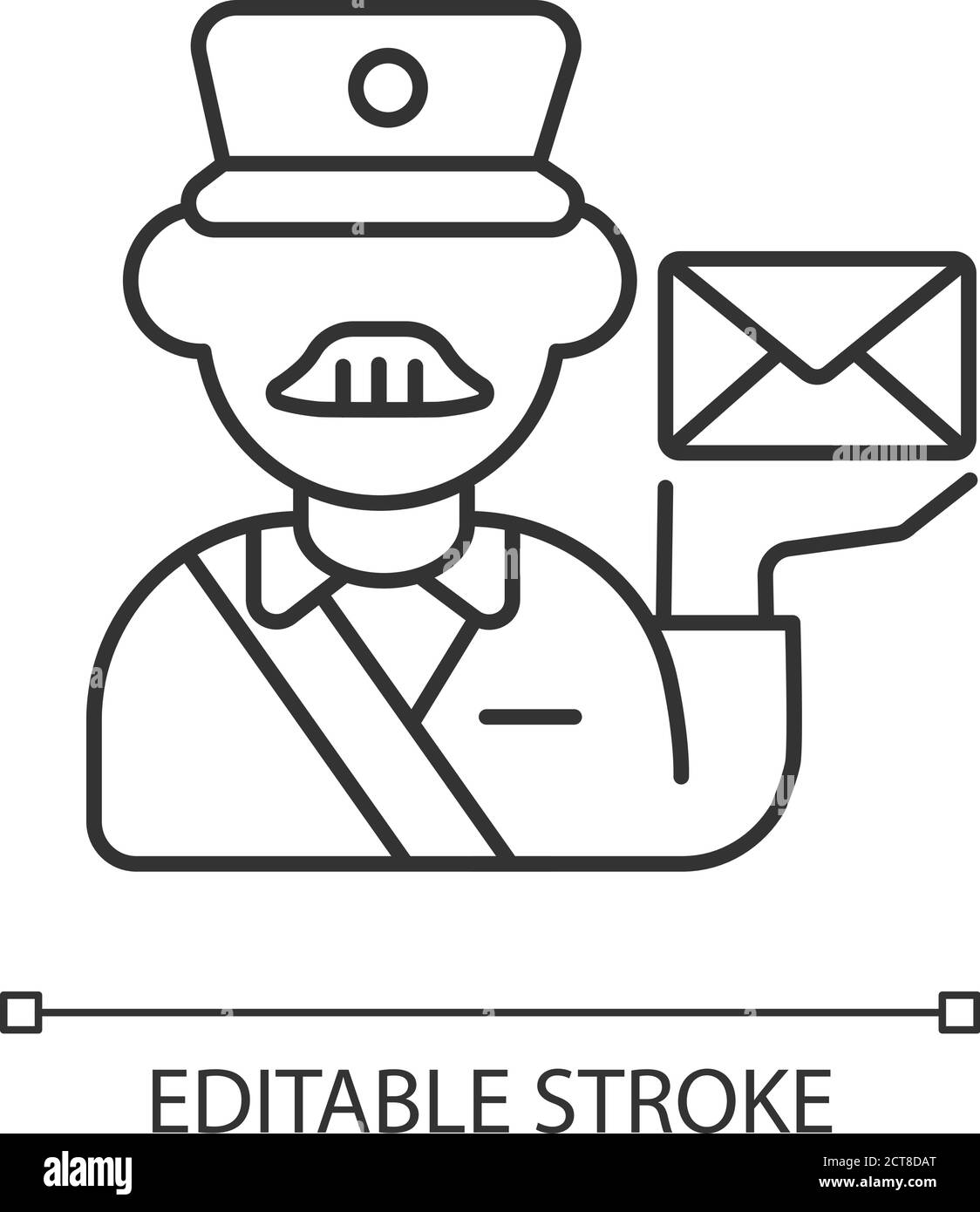 Postman linear icon Stock Vector Image & Art - Alamy