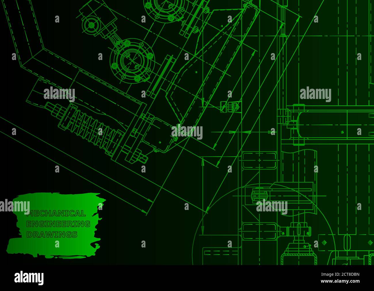 Mechanical engineering drawing. Machine-building industry. Instrument ...