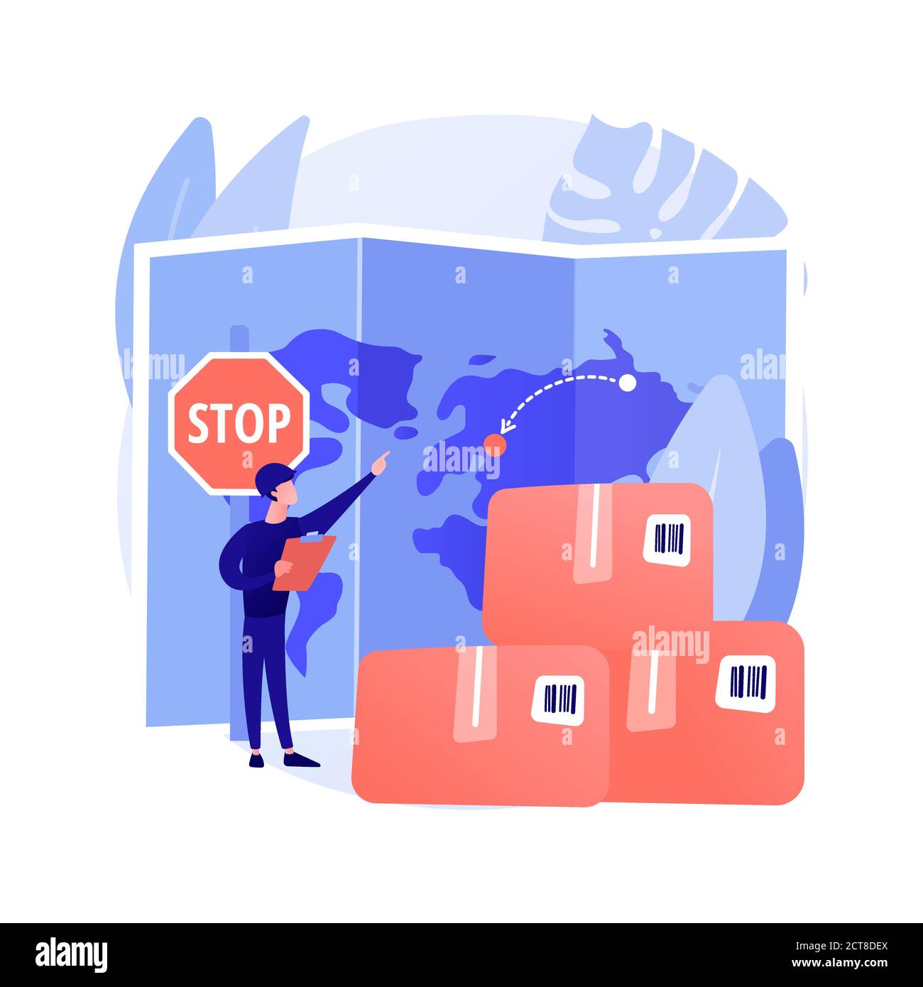 Embargo regulation abstract concept vector illustration Stock Vector ... Embargo regulation abstract concept vector illustration Stock Vector ...