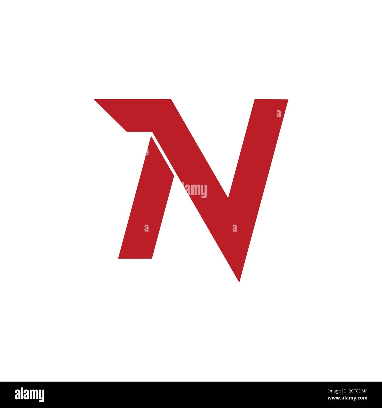 abstract letter vn simple geometric logo vector Stock Vector Image ...