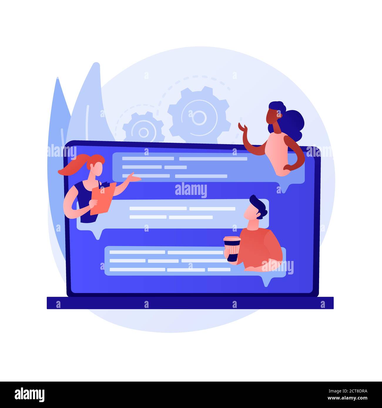 Internet forum abstract concept vector illustration Stock Vector Image ...