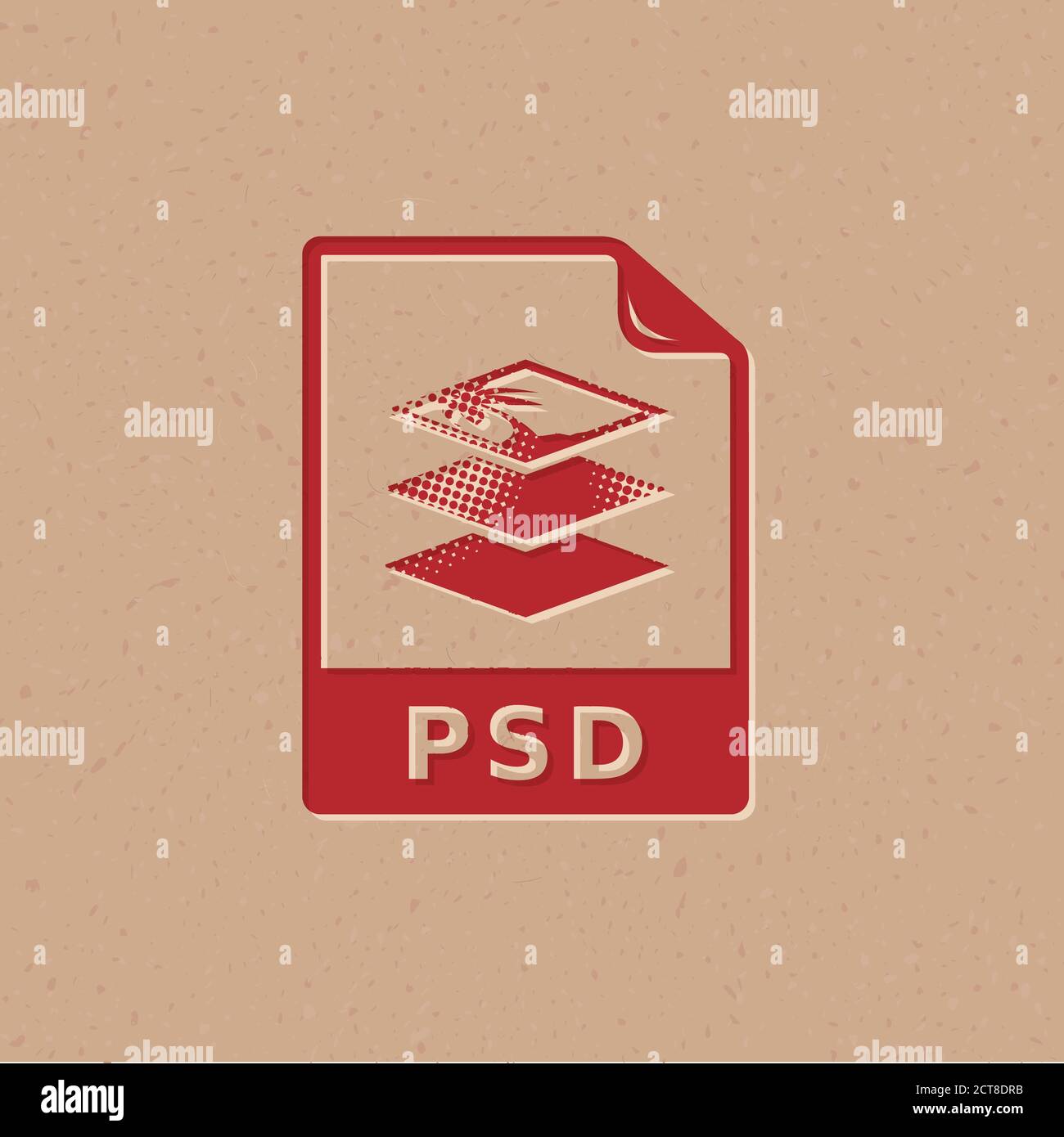 Pixel editor file format icon in halftone style. Grunge background ...