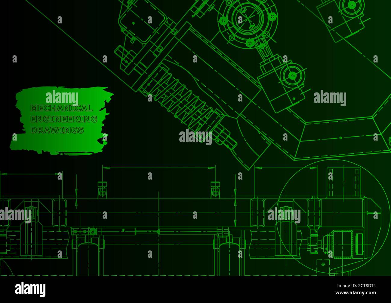 Computer aided design systems. Technical illustrations, backgrounds ...