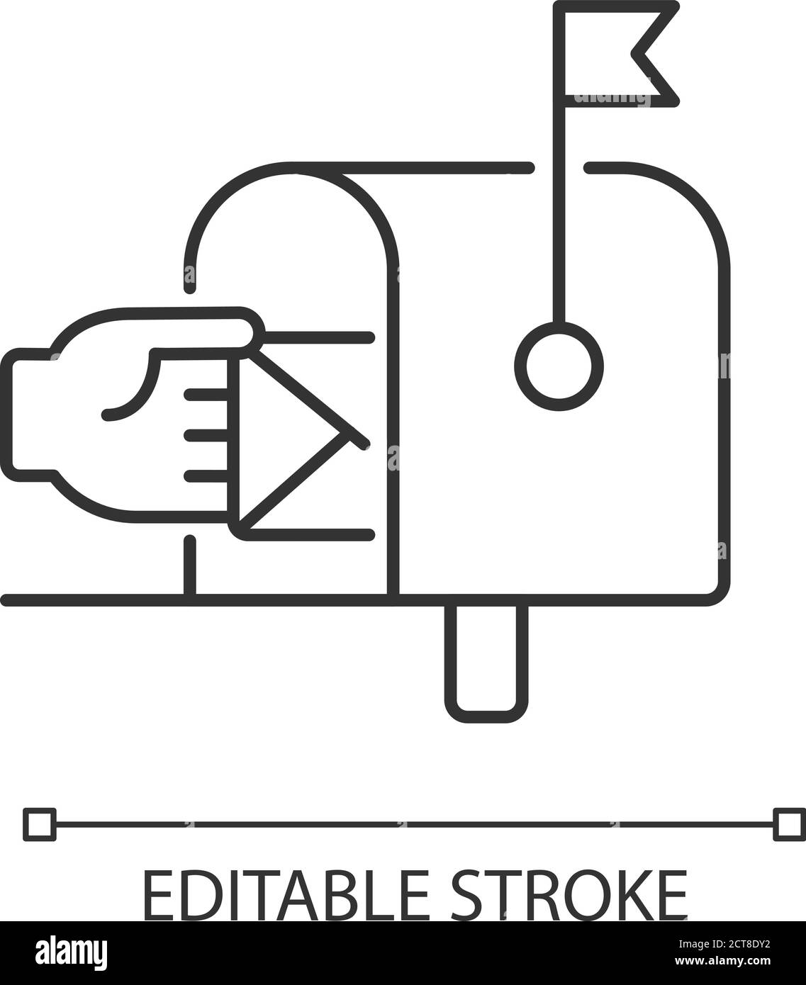 Mailbox linear icon Stock Vector Image & Art - Alamy