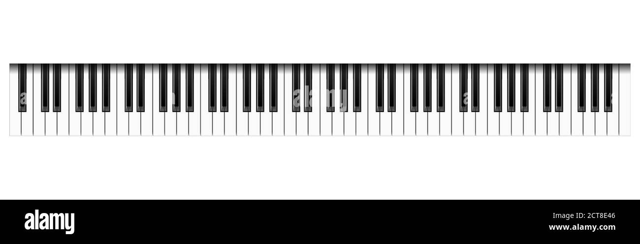 88 Piano Keys Layout