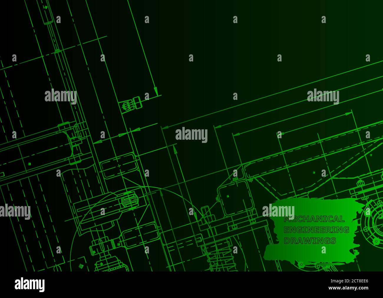 Vector engineering drawings. Mechanical instrument making. Technical ...