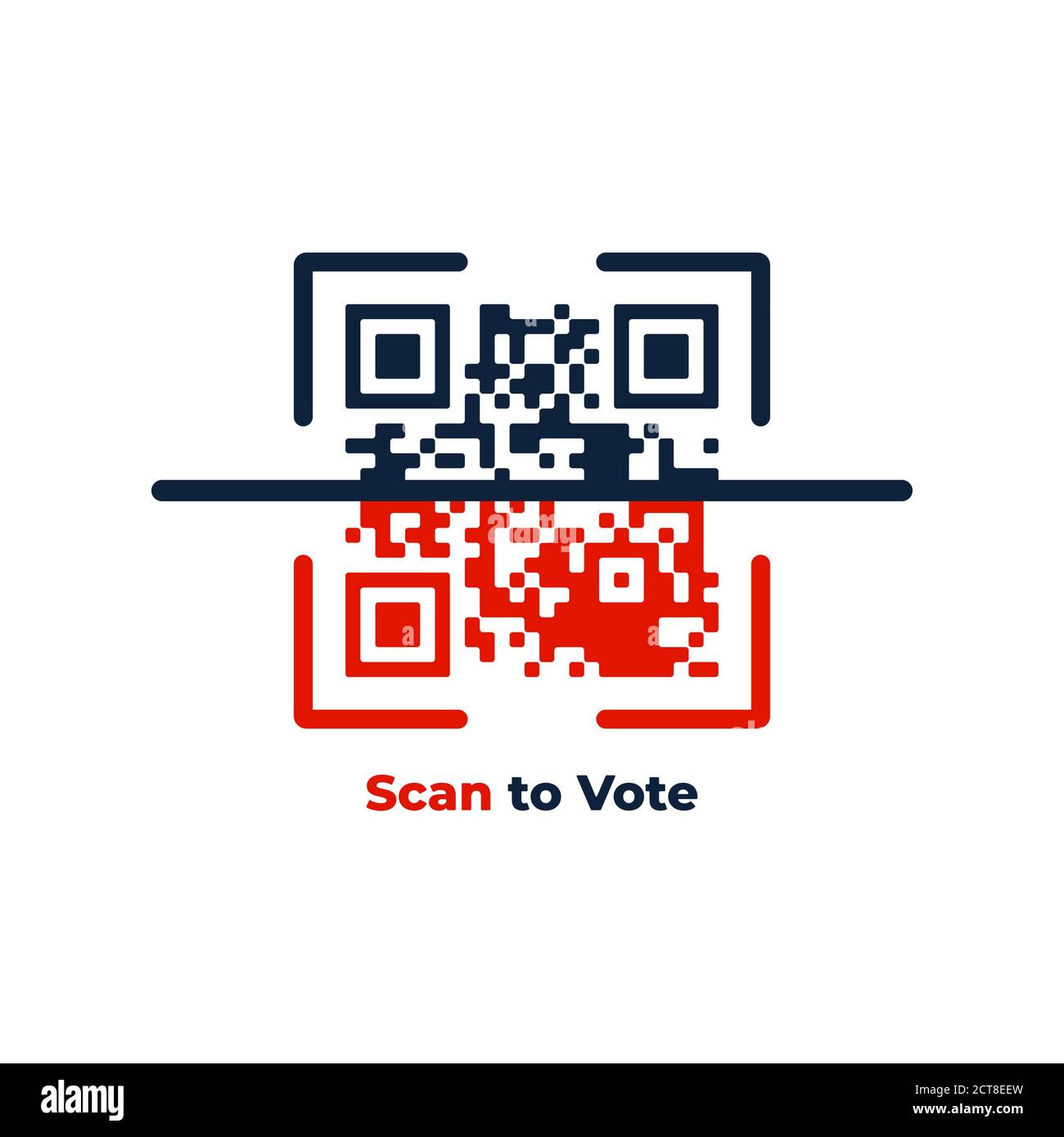 Voting online concept. QR code . Scan to vote banner. Scanning process ... Voting online concept. QR code . Scan to vote banner. Scanning process ...