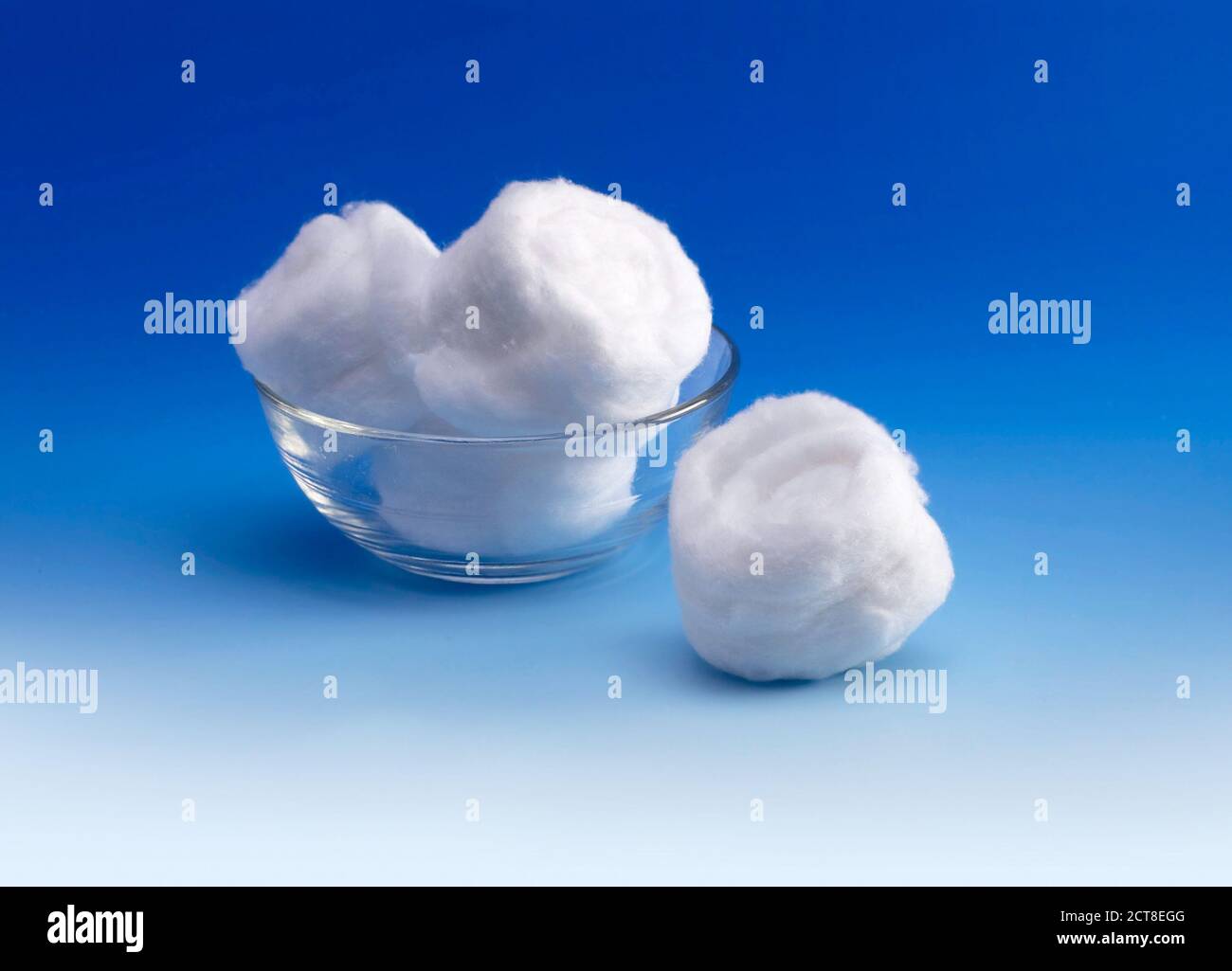 Blue Cotton Balls