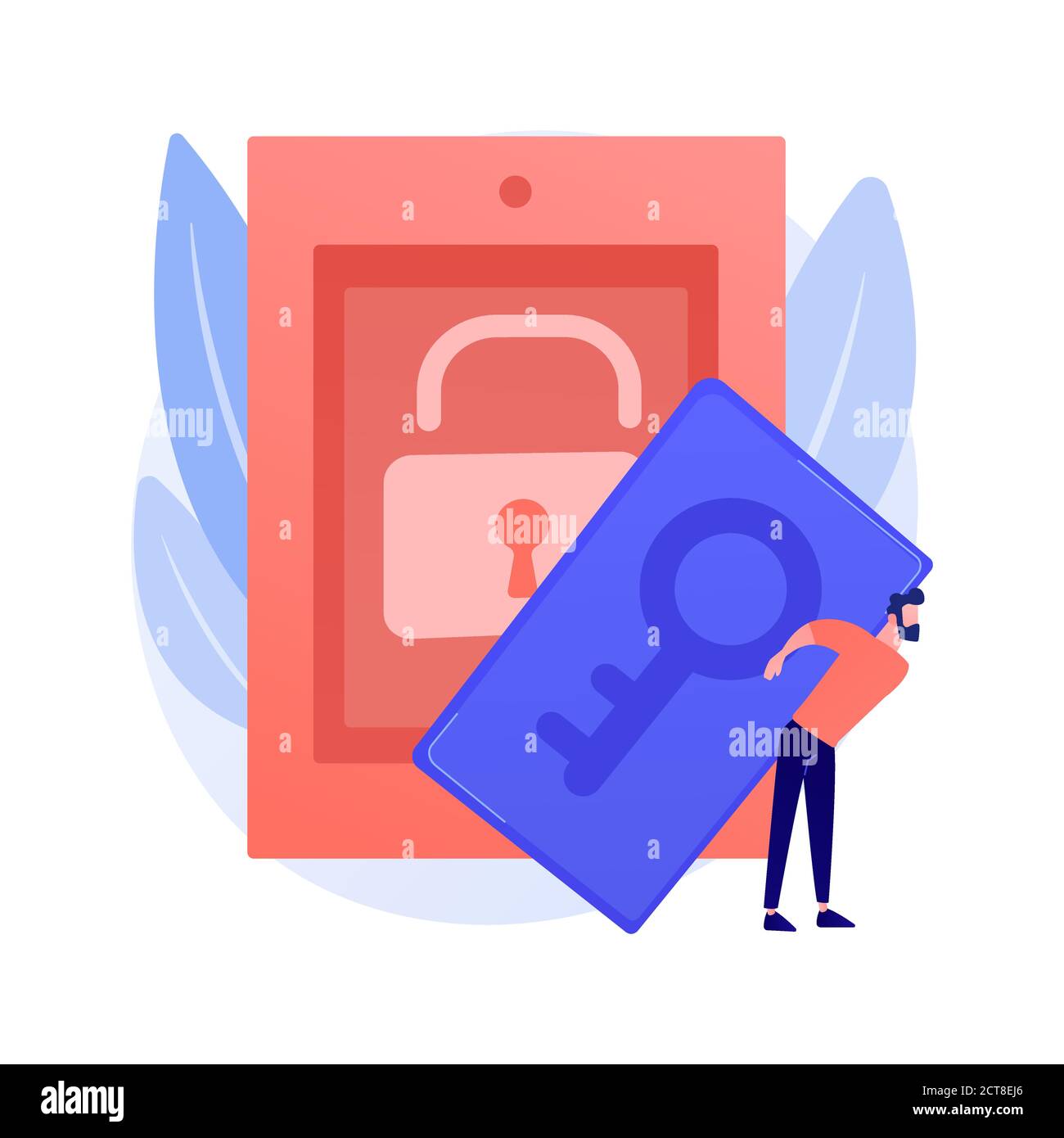 Security access card abstract concept vector illustration Stock Vector ...