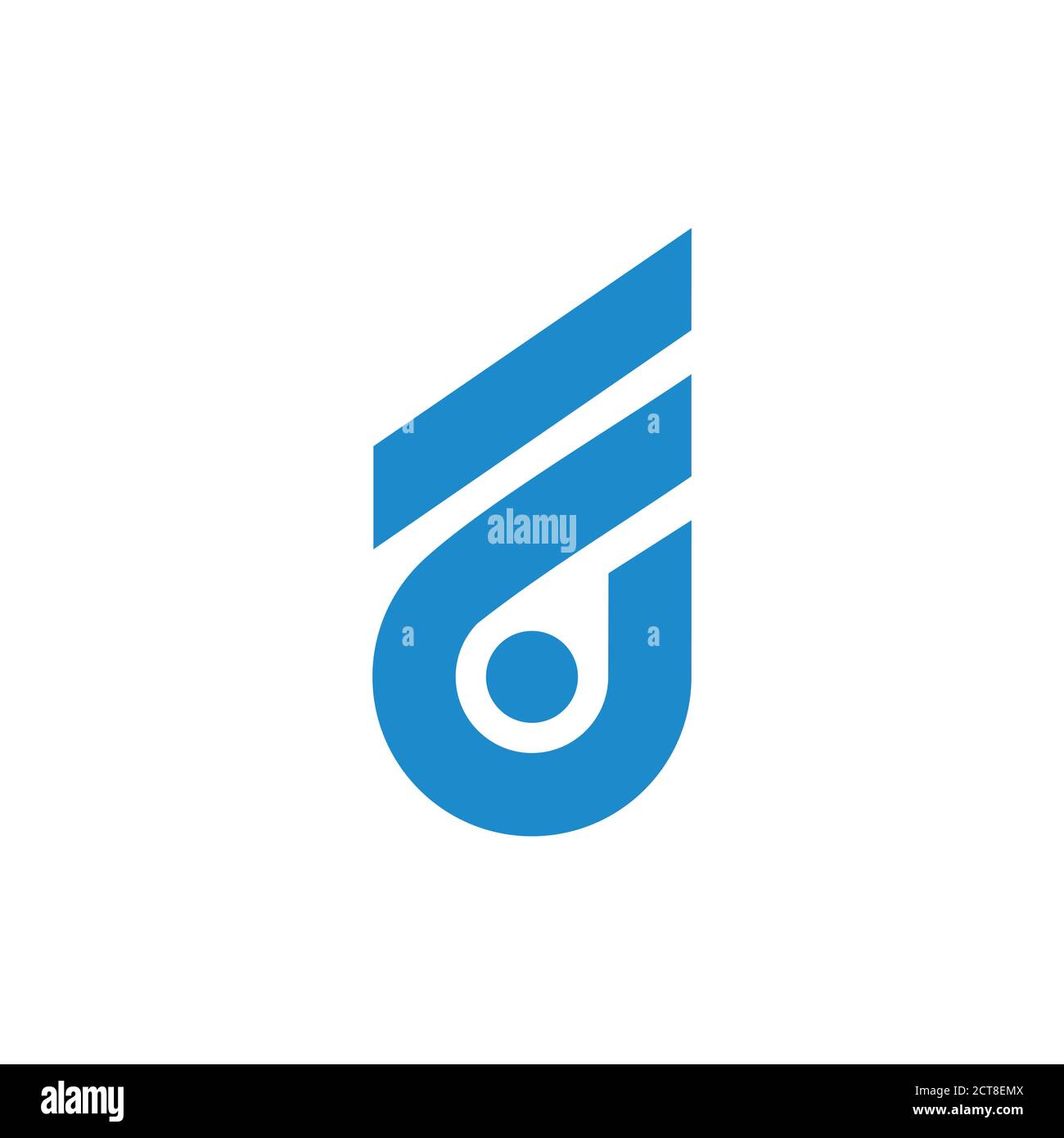 abstract number 2 stripes geometric line logo vector Stock Vector Image ...