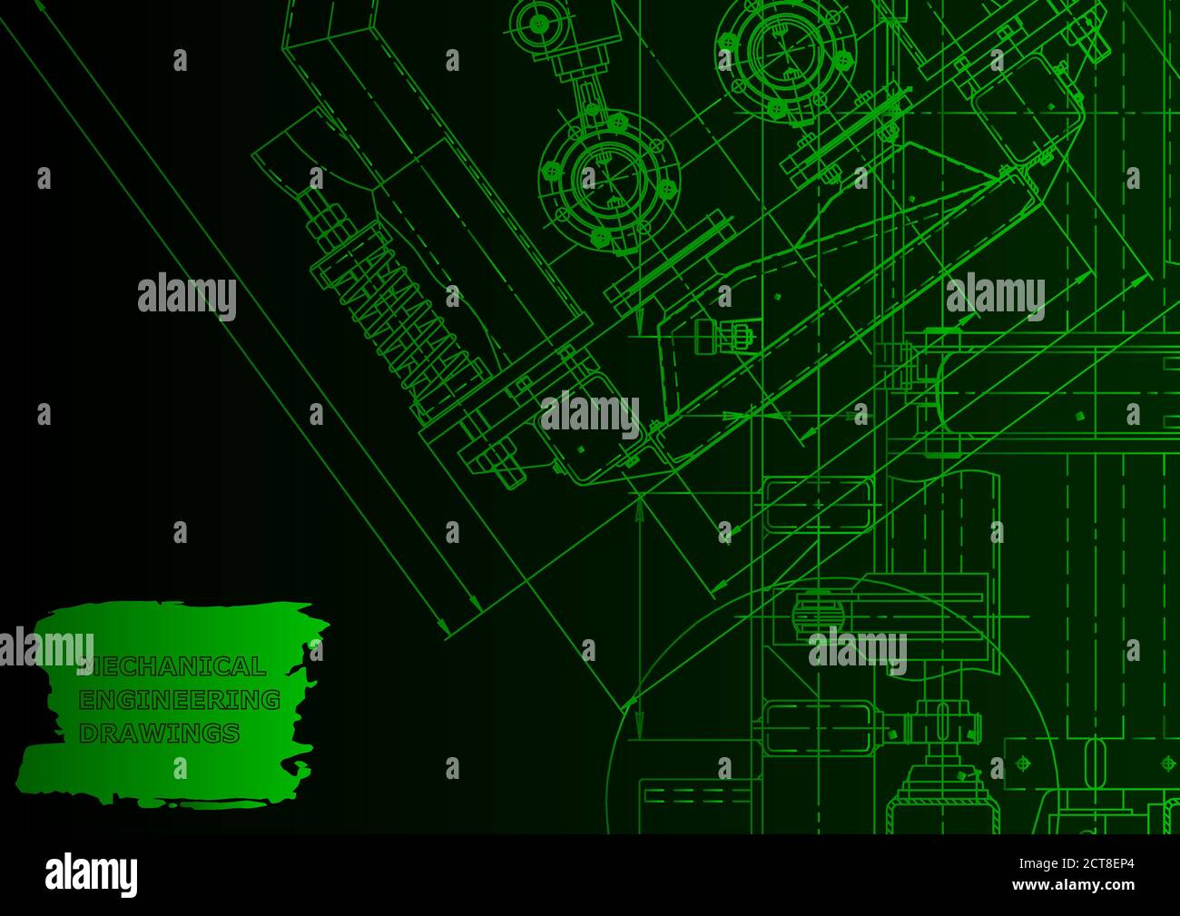 Mechanical engineering drawing. Machine-building industry. Instrument ...