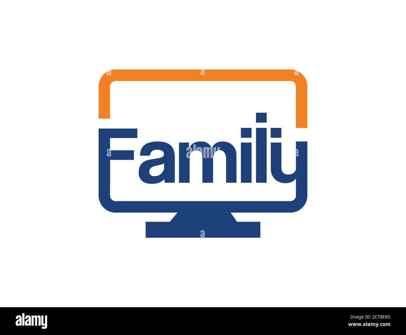 A vector Illustration of smart family in computing logo vector format ...