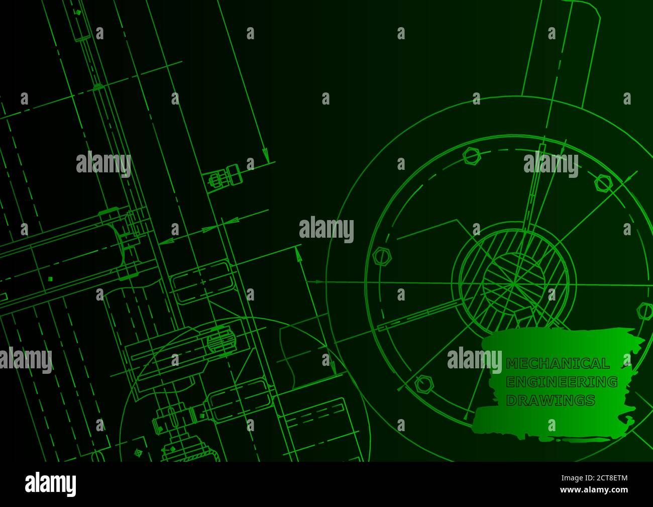 Technical abstract backgrounds. Vector engineering drawings. Mechanical ...