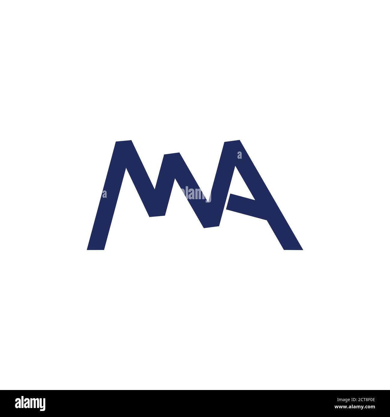 letter ma simple geometric line logo vector Stock Vector Image & Art ...