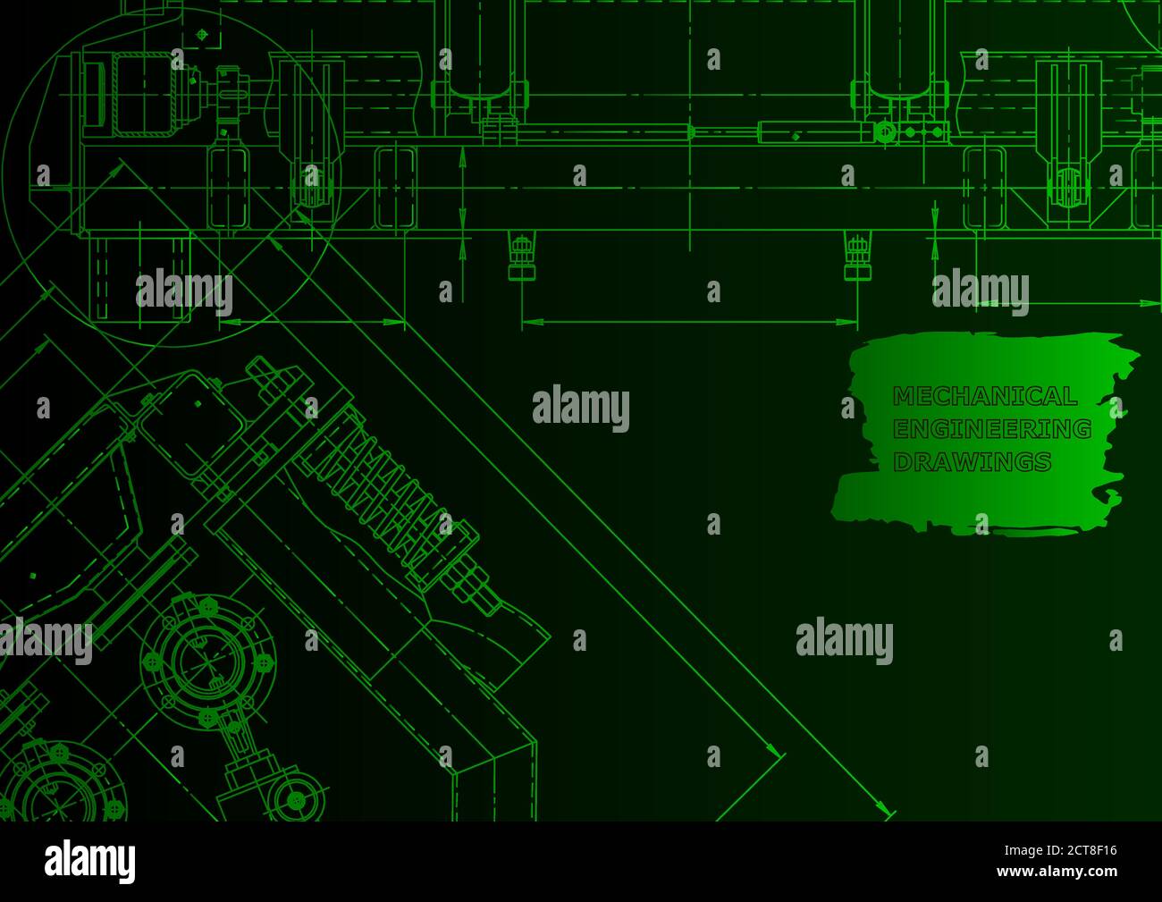 Technical abstract backgrounds. Vector engineering drawings. Mechanical ...