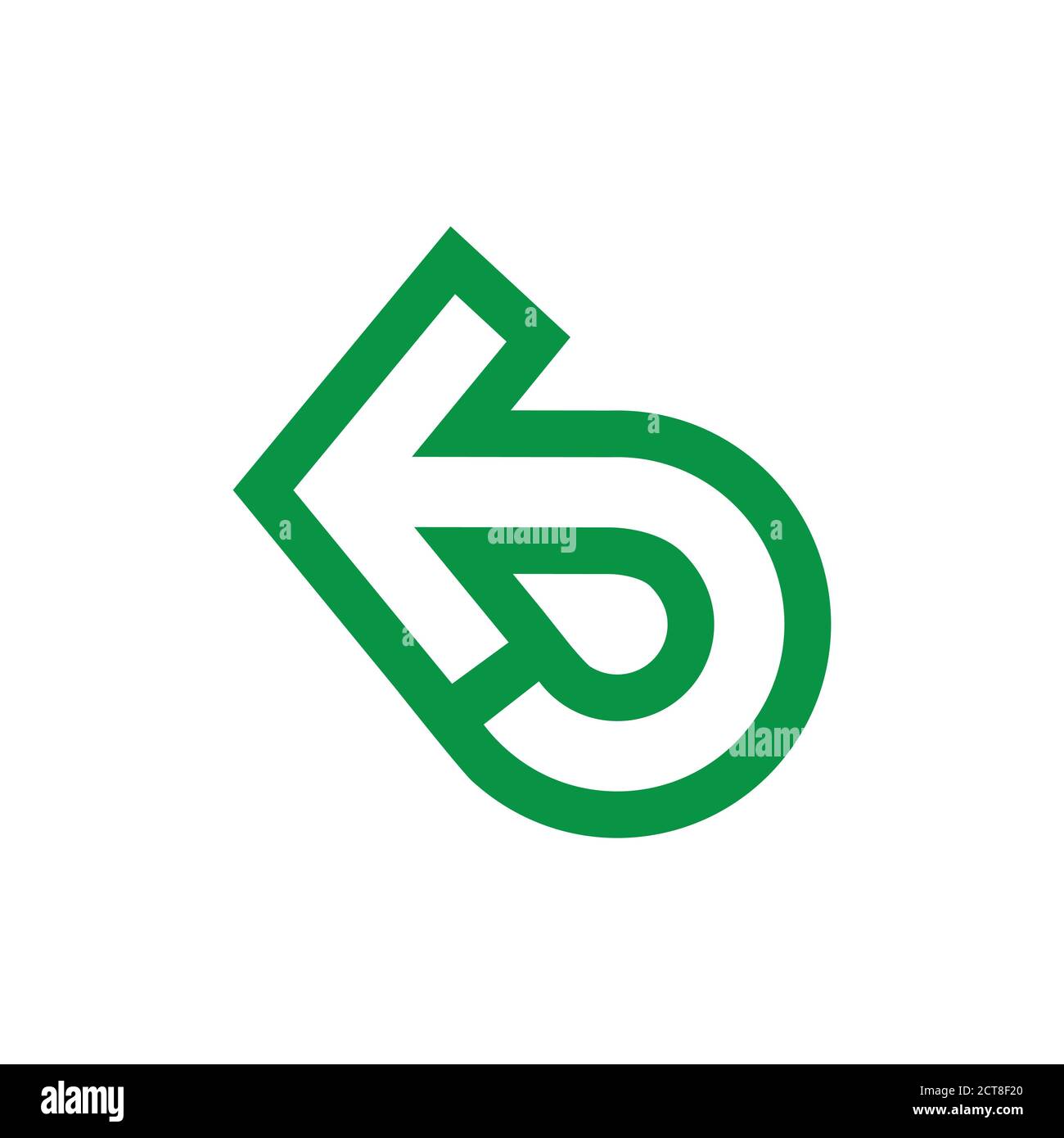 simple geometric rotate motion arrow line logo vector Stock Vector ...