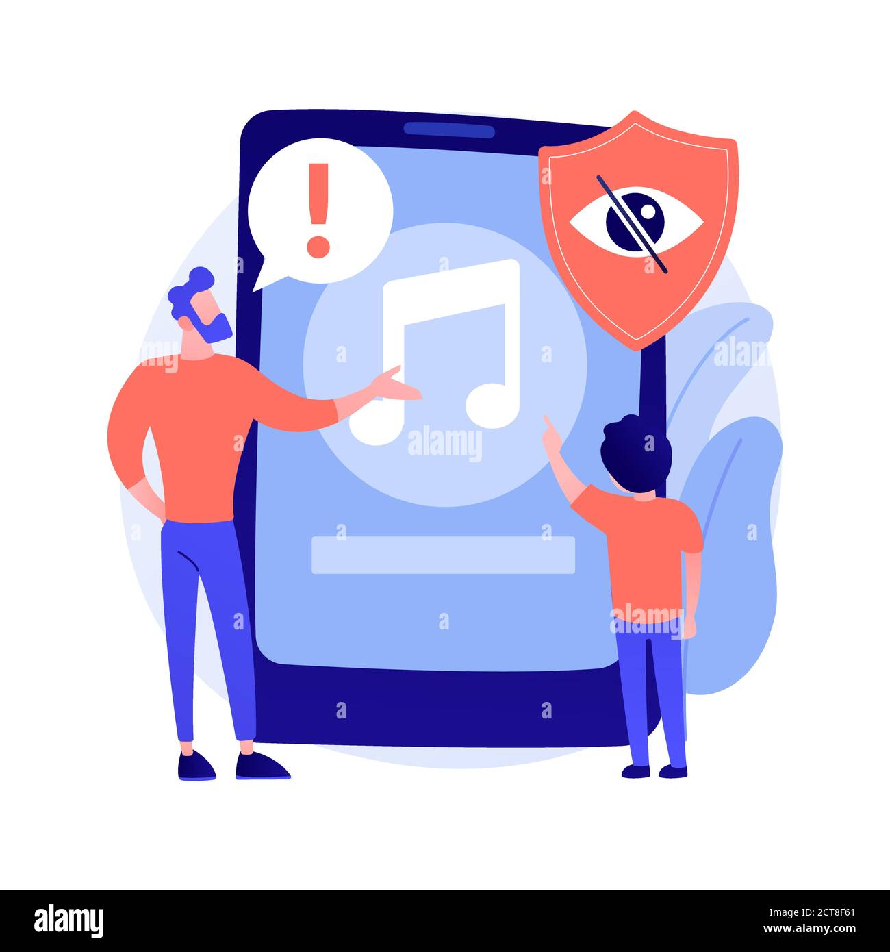 Parental advisory music abstract concept vector illustration Stock ...