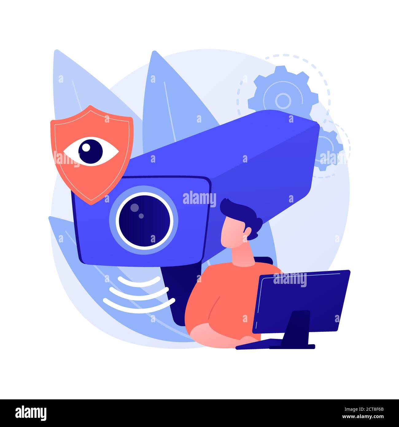 Video surveillance abstract concept vector illustration Stock Vector ...