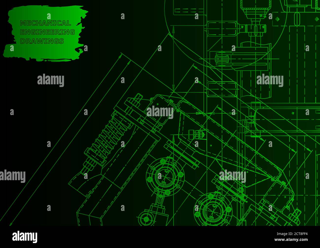 Mechanical engineering drawing. Machine-building industry. Instrument ...