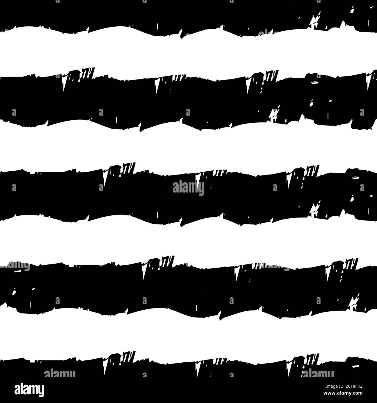Striped seamless pattern. Abstract stripes. Hand drawing, brushes ...