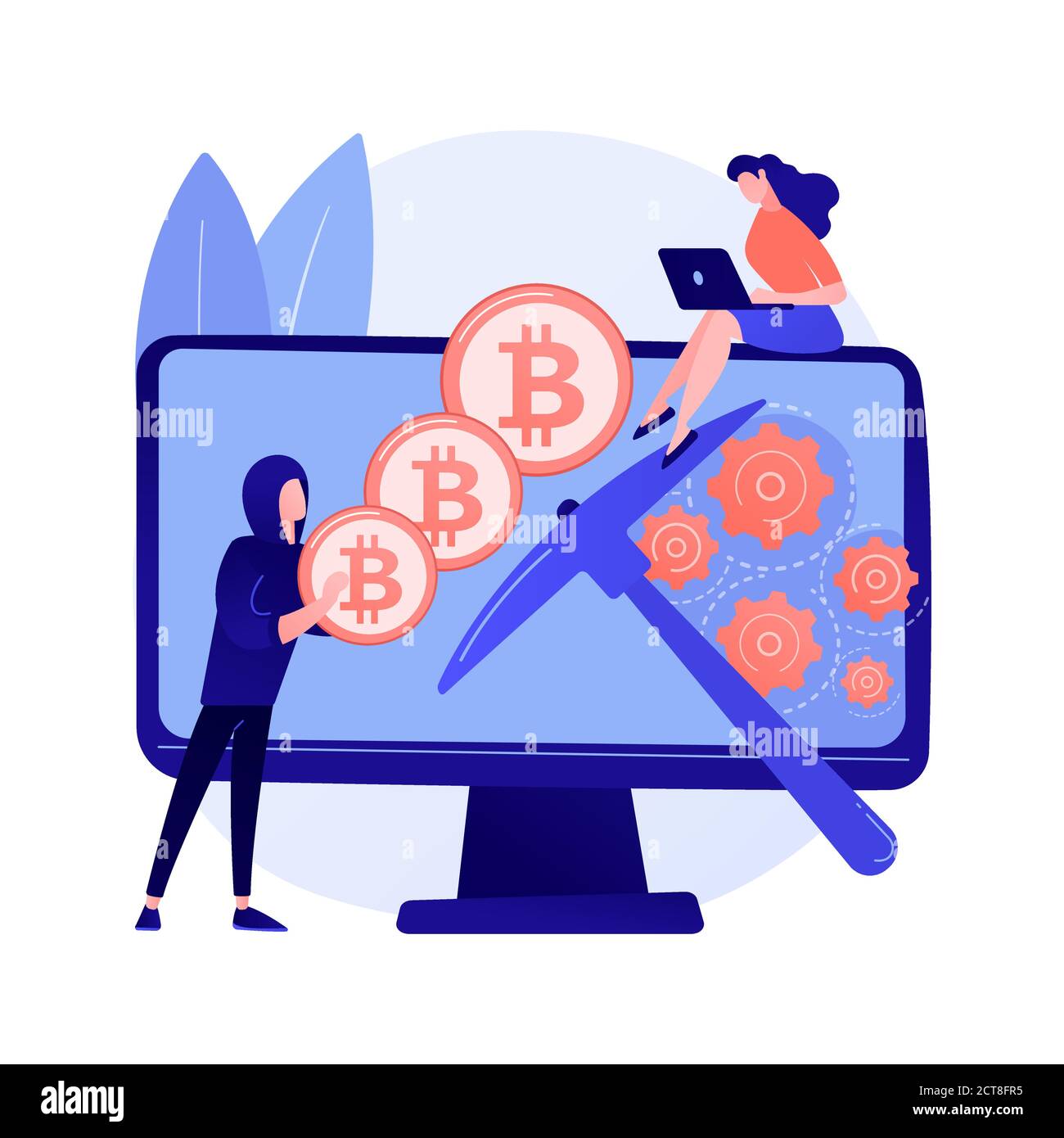 Hidden mining abstract concept vector illustration Stock Vector Image ...