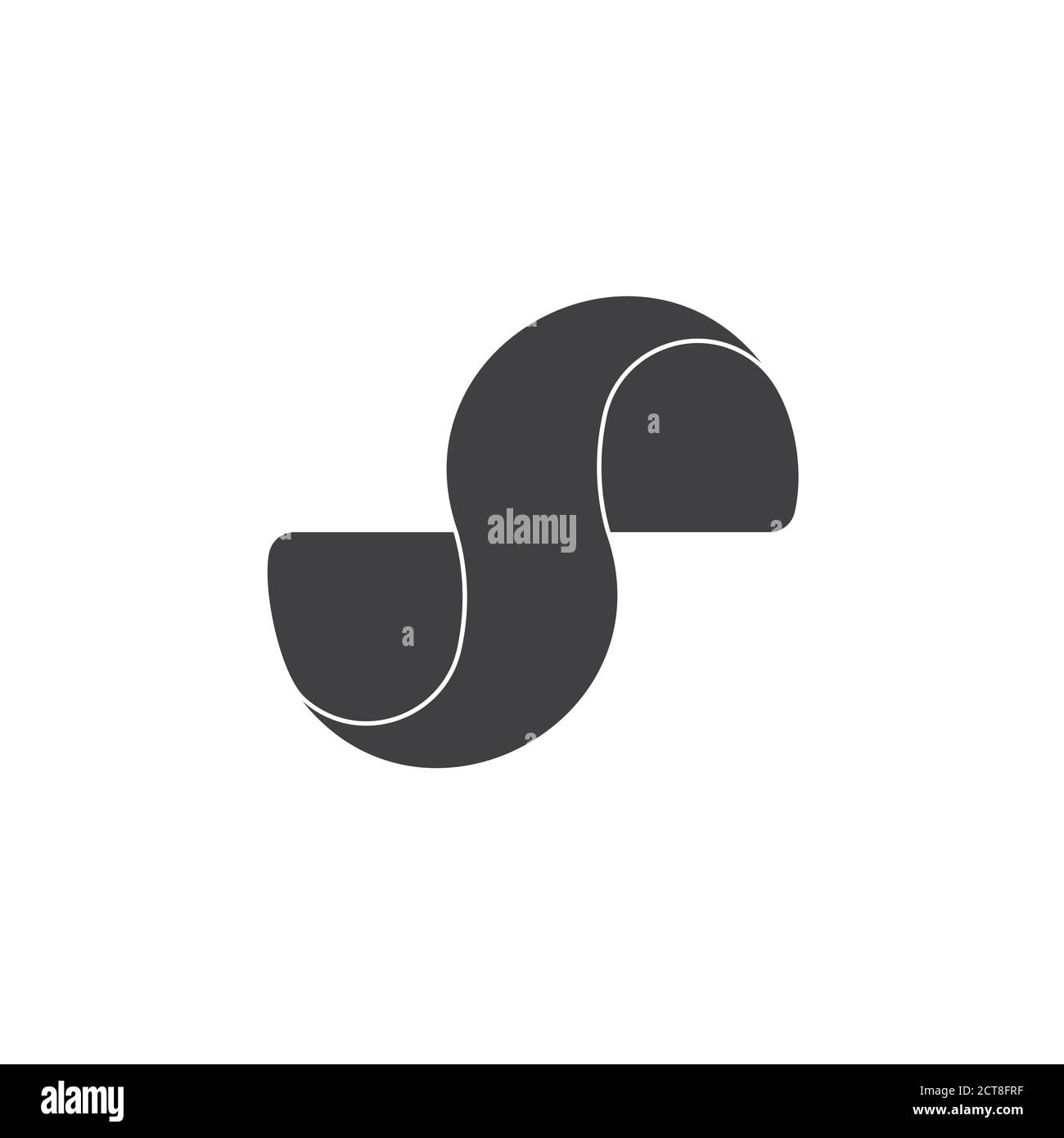 simple curves geometric 3d design logo vector Stock Vector Image & Art ...