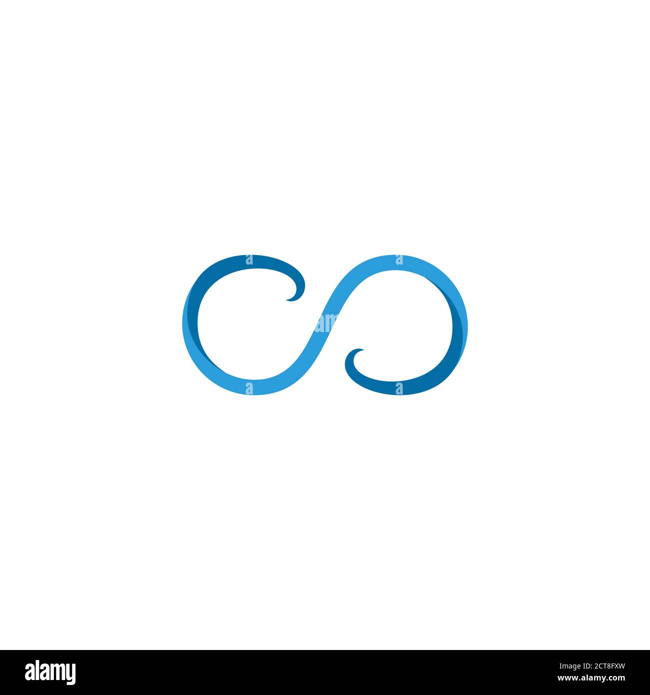abstract curves infinity blue waves 3d colors logo vector Stock Vector ...