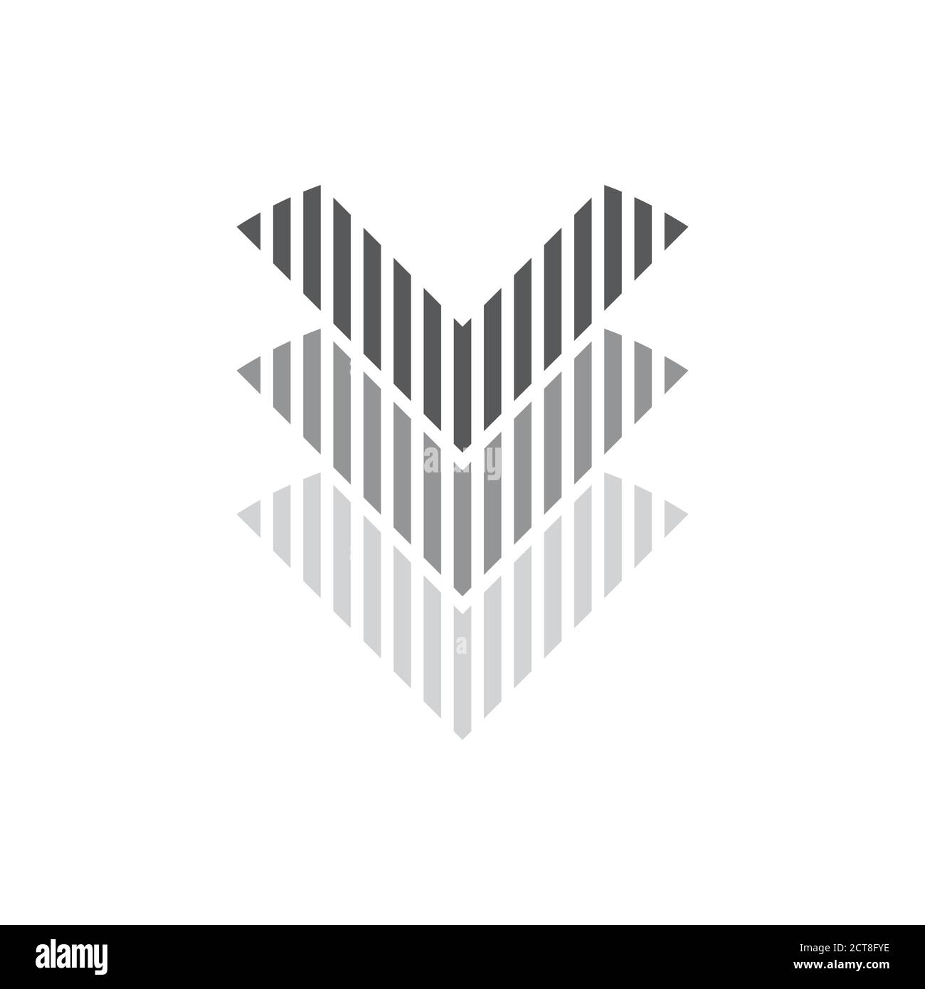 stripes arrow simple logo vector Stock Vector Image & Art - Alamy
