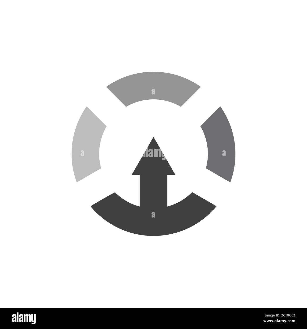 simple geometric arrow up logo vector Stock Vector Image & Art - Alamy