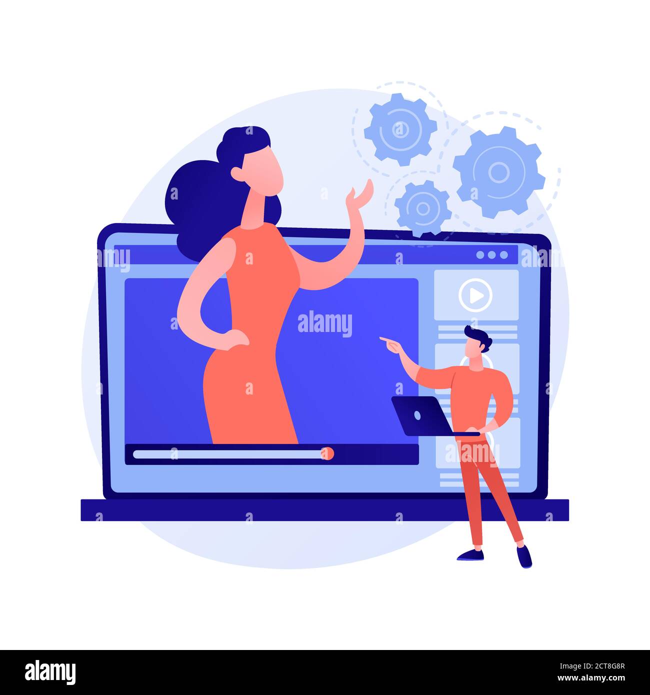 How-to videos abstract concept vector illustration Stock Vector Image ...