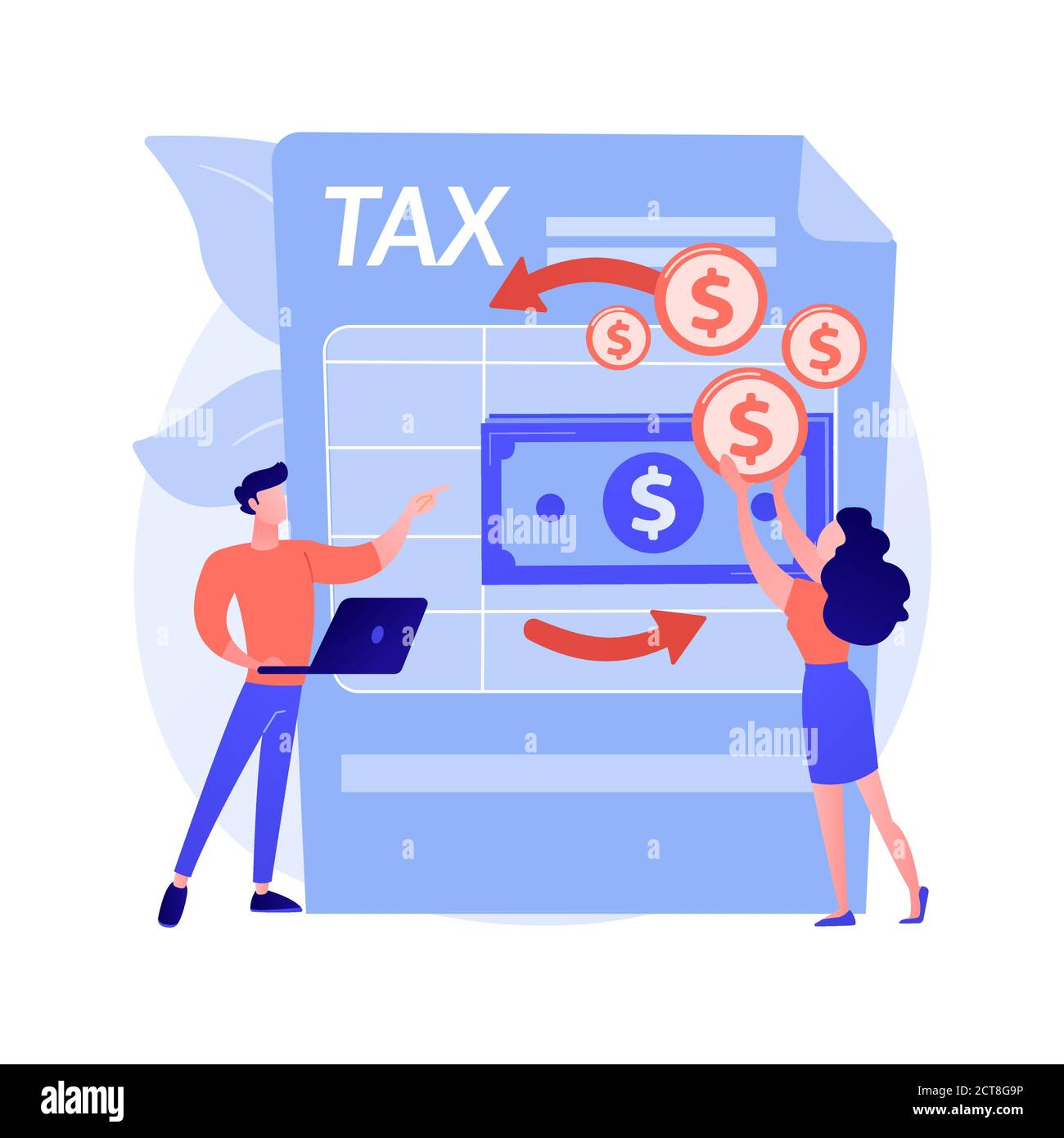 Tax deduction vector concept metaphor Stock Vector Image & Art - Alamy