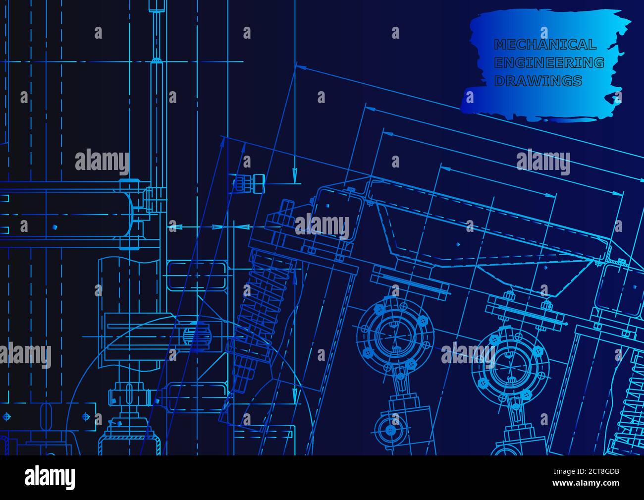 Technical abstract backgrounds. Mechanical Blue neon Stock Vector Image ...