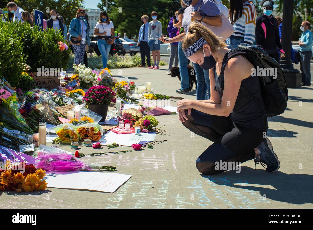 Images from the Justice Ruth Bader Ginsburg memorial at the United ...