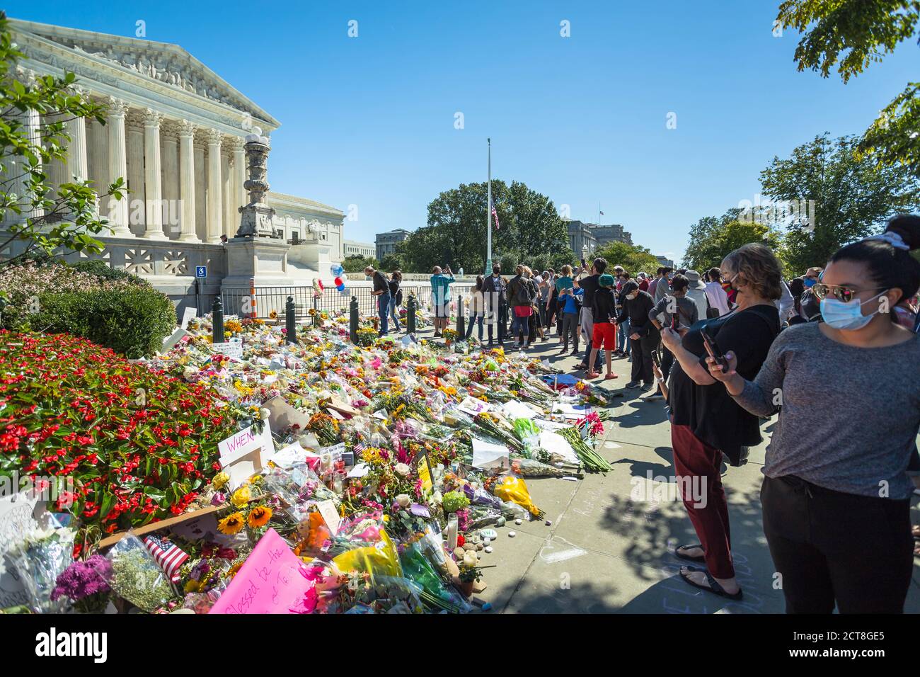Images from the Justice Ruth Bader Ginsburg memorial at the United ...