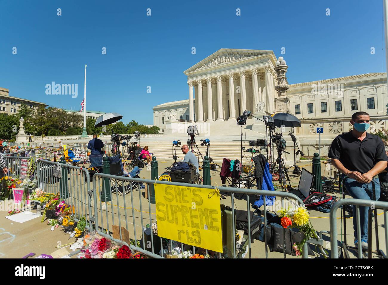 Images from the Justice Ruth Bader Ginsburg memorial at the United ...
