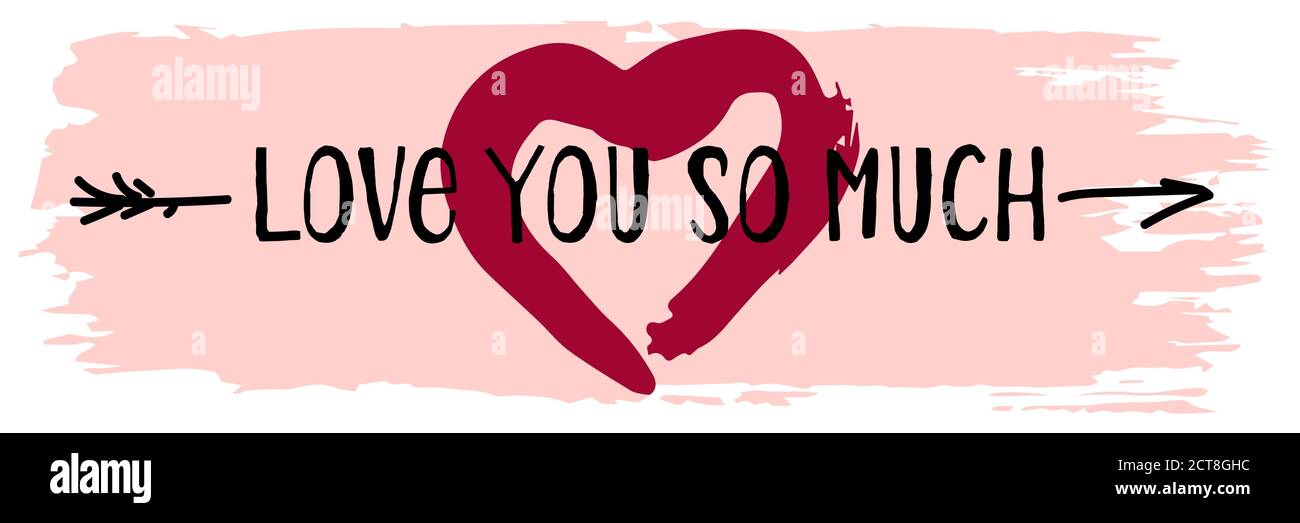 Cute illustration, flyer, banner. Congratulatory banner with a heart ...