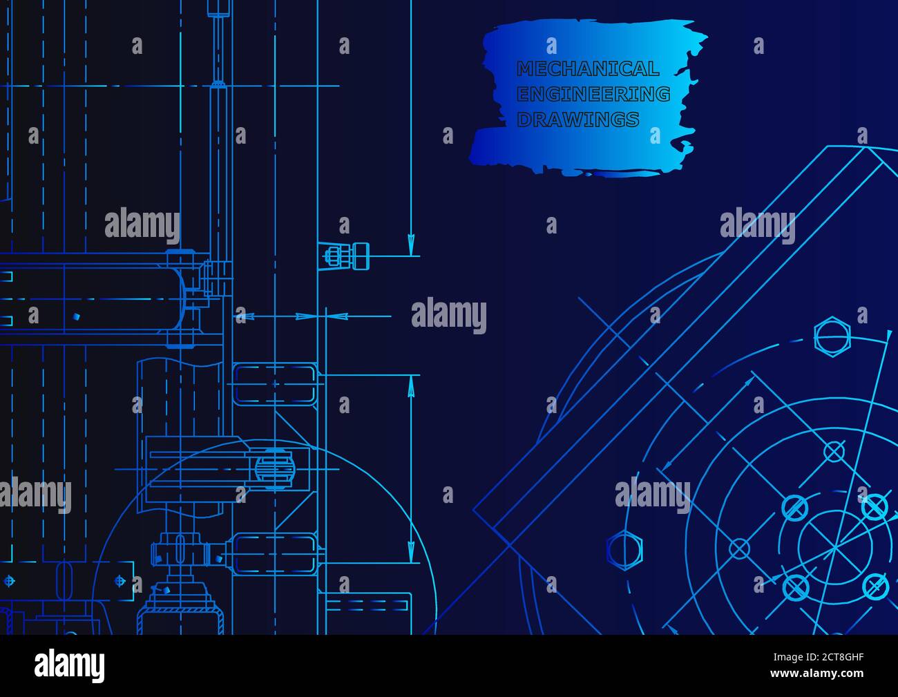 Modern fractal mechanical background Stock Vector Images - Alamy