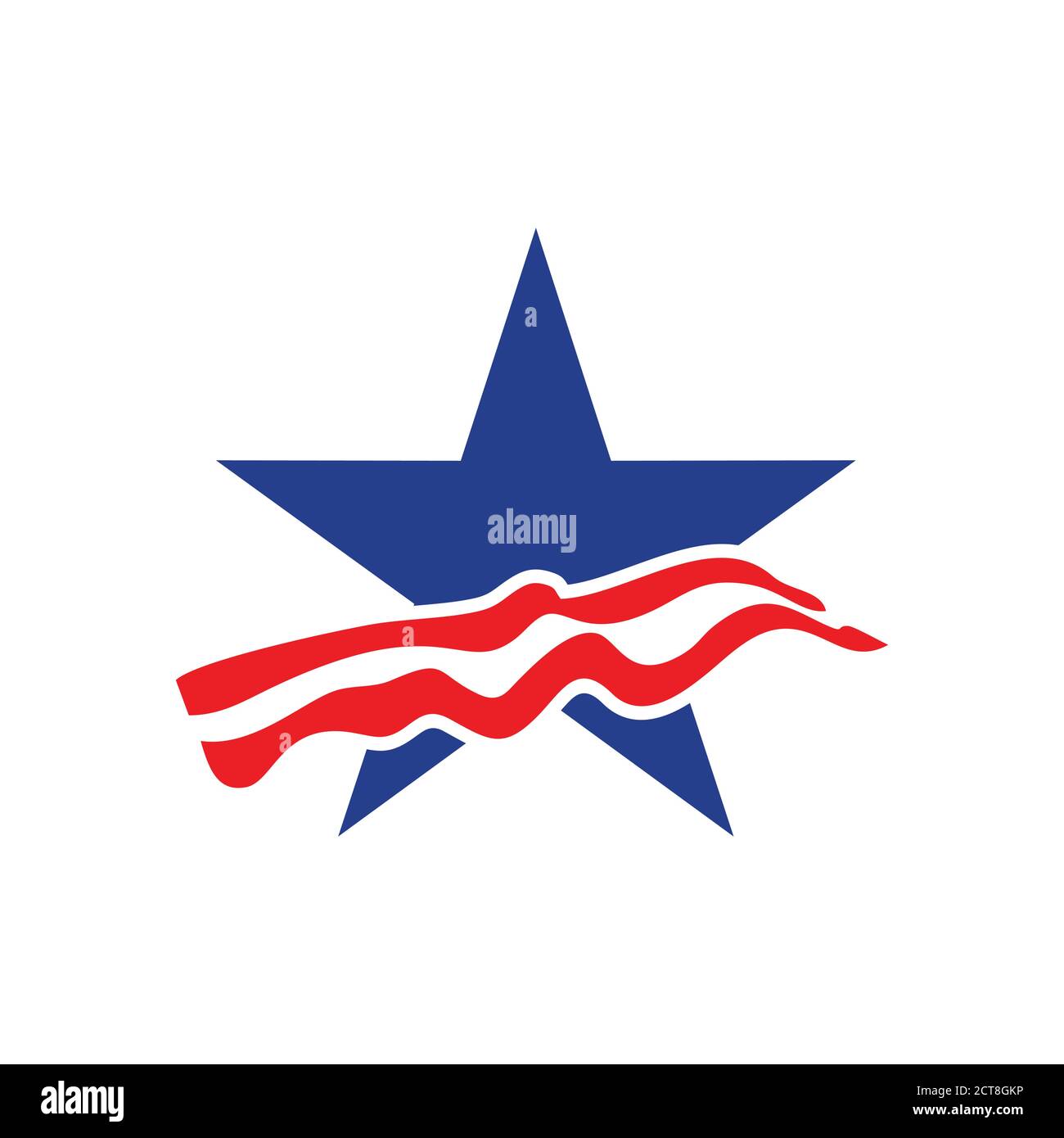 American flag waving fabric Stock Vector Images - Alamy