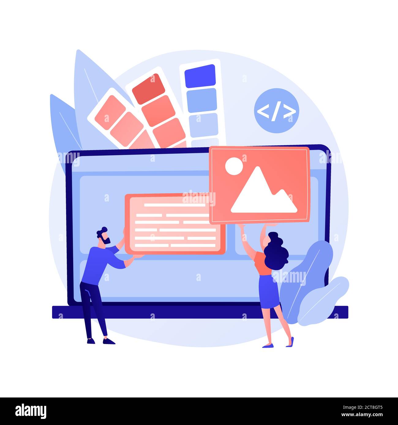 Low code development abstract concept vector illustration Stock Vector ...