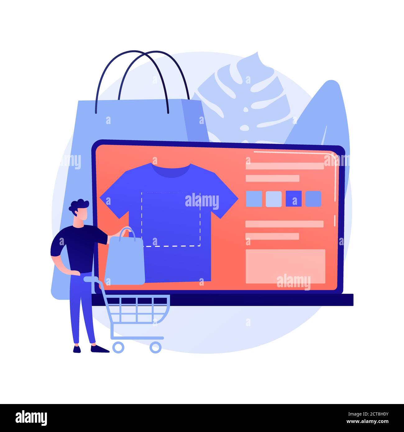 Merch clothing abstract concept vector illustration Stock Vector Image ...